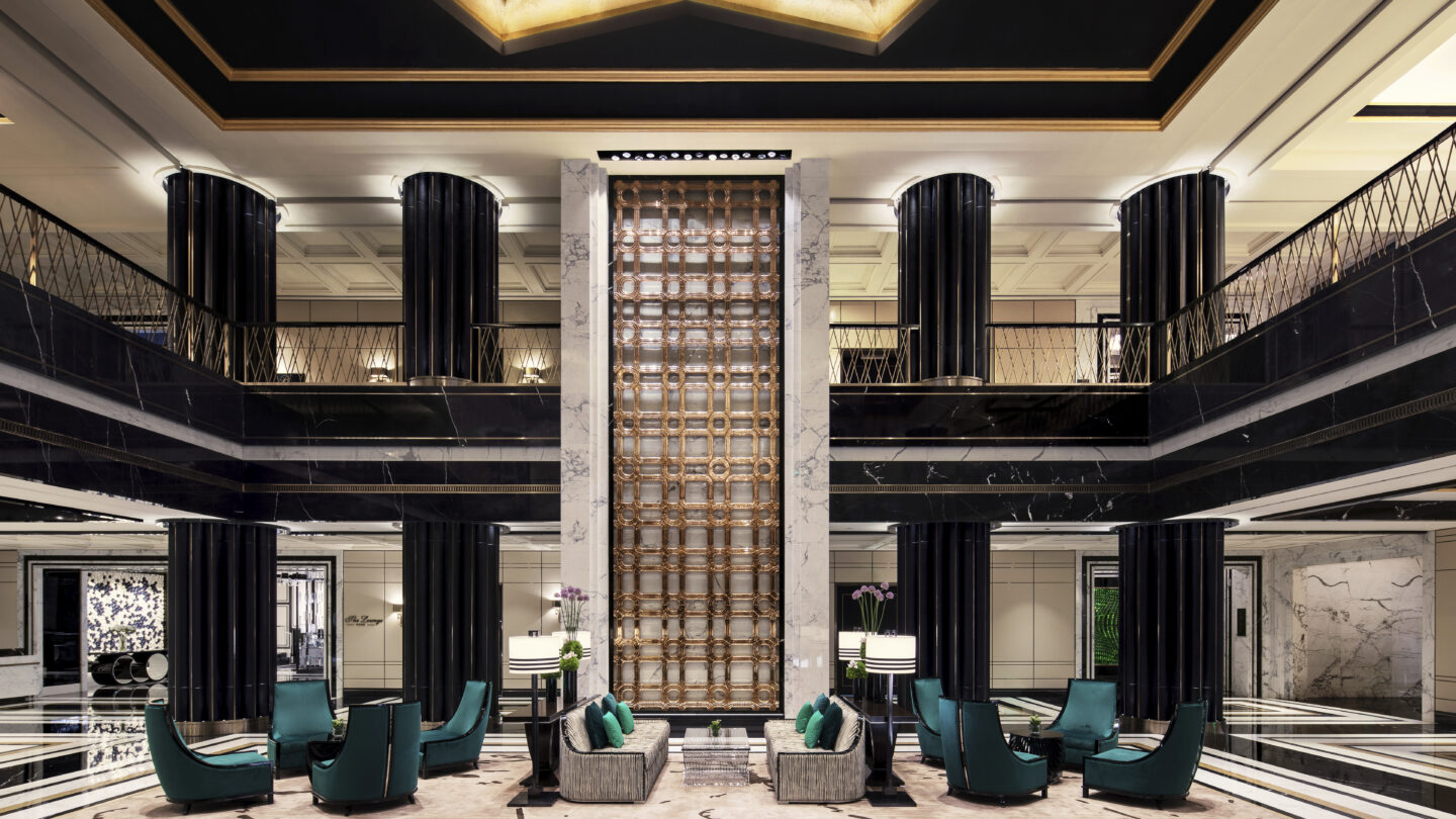 Granite Lobby Stone Column